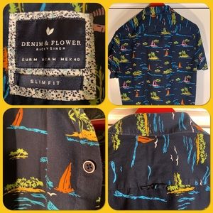 Denim & Flower | Shirts | Denim Flower M | Poshmark